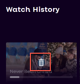 How do I remove titles from the "Continue Watching" section?
