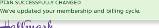 How do I change my Hallmark+ membership plan?